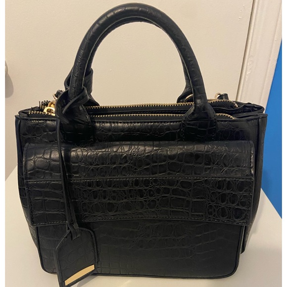 Zara | Bags | Zara Mini City Bag Croc Pattern | Poshmark